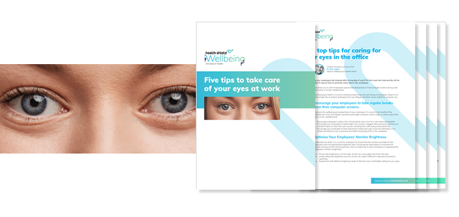 Five tips to take care of your eyes at work